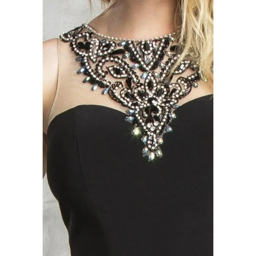 Dresses | Illusion Jeweled Sweetheart Neckline Formal Dress | Poshmark